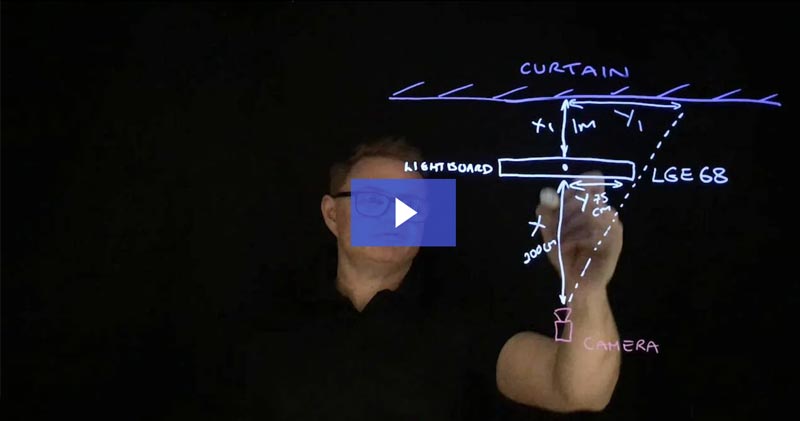 How to calculate your Lightboard setup | Learning Glass Europe